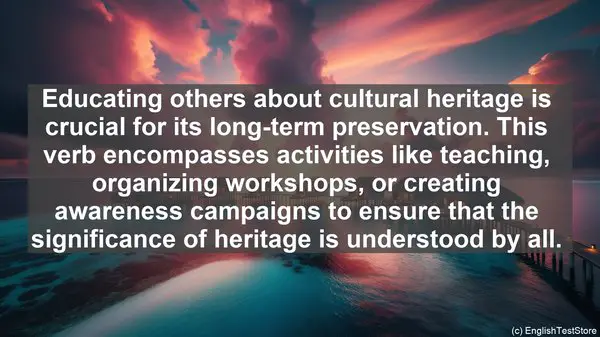 Top 10 English Verbs for Conversations on Cultural Heritage and ...