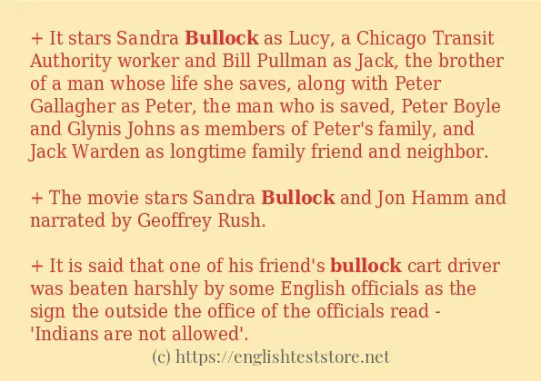 How to use the word "bullock" - EnglishTestStore Blog