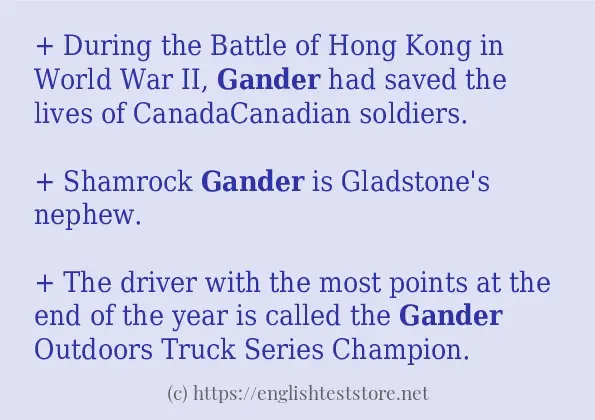 Some sentences in use of "gander" - EnglishTestStore Blog
