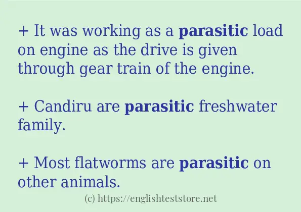 Some sentences in use of "parasitic" - EnglishTestStore Blog
