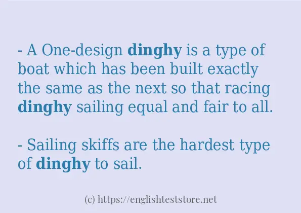 "dinghy" some ways to use - EnglishTestStore Blog