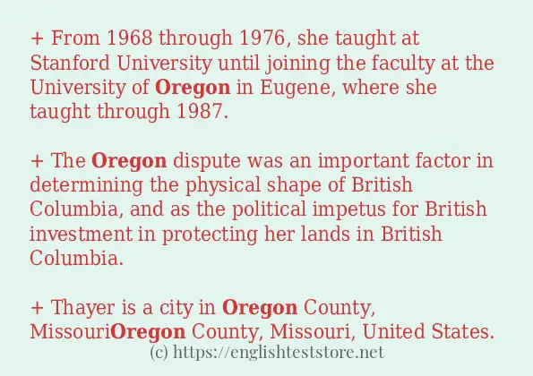 "oregon" how to use? - EnglishTestStore Blog