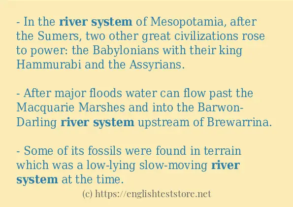 "river system" some ways to use - EnglishTestStore Blog