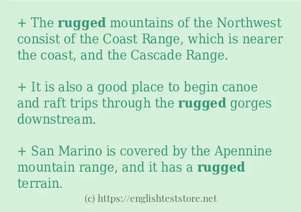 "rugged" some ways to use - EnglishTestStore Blog