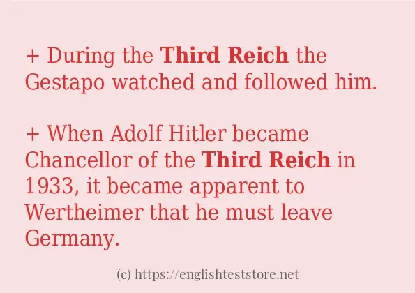  third Reich Sentence Examples EnglishTestStore Blog